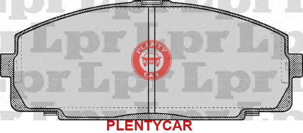 Комплект тормозных колодок, диско LPR 05P577 купить в интернет-магазине ...