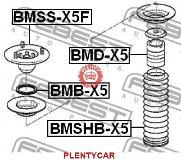 BMD-X5_отбойник передн.аморт./ Bmw X5 E53 99-05 FEBEST BMDX5 купить в ...